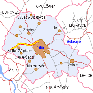 Ubytovanie: Okres Nitra